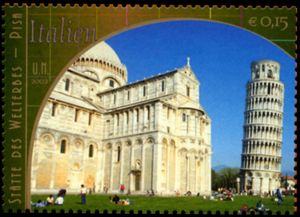 Stamp: Pisa (UNO Vienna(World Heritage Sites, Italy) Mi:NT-WN 377,Sn:NT ...