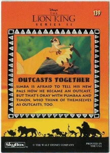 Game Card: Outcasts Together (Disney(The Lion King - Series 2) Col:DIS ...