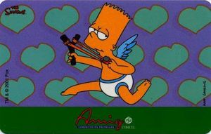 Tarjeta Telefónica: Bart angel (Comcel, Colombia(Cartoon - Los Simpson ...