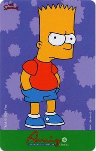 Tarjeta Telefónica: Bart hands in pocket (Comcel, Colombia(Cartoon ...