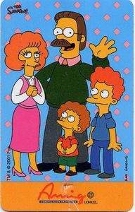Phonecard: Ned Flanders family (Comcel, Colombia) (13 - The Simpsons ...