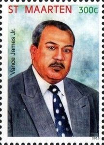 Stamp: Vance James, Jr. (1949-2008) (Sint Maarten(Politicians) Mi:SX ...