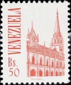 Stamp: National Library (Venezuela(Personalities and buildings) Mi:VE ...