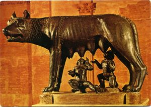 Postcard: Rome. The Lupa (Wolf) (Italy(Rome) Col:IT-002685