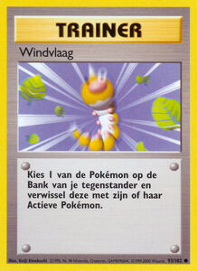 Game Card: Windvlaag (Pokémon TCG(Base Set (Ned.)) Col:PKM-BS-NL093