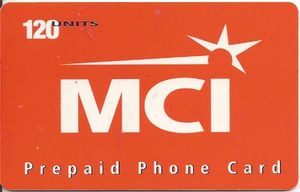 Phonecard: 120 units MCI Prepaid Phone Card (MCI (MCI), United States ...