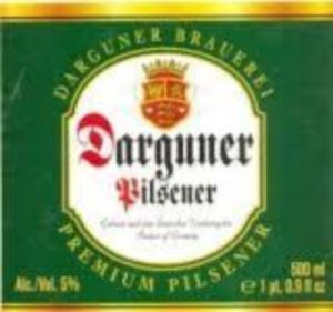 Štítok z nápoja: Darguner Pilsener (Darguner Brauerei, NemeckoCol:DE ...