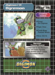 Game Card: 31 Ogremon (Digital Digimon Monsters(Digimon Animated Series ...