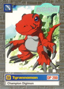 Game Card: 51 Tyrannomon (Digital Digimon Monsters(Digimon Animated ...