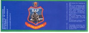 Drink Label: Bap (Bierbrouwerij Volendam, NetherlandsCol:NL-BEER-000254