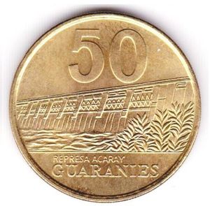 Moneda: 50 Guaranies (Paraguay) (1944~Hoy - República (Guaraní ...