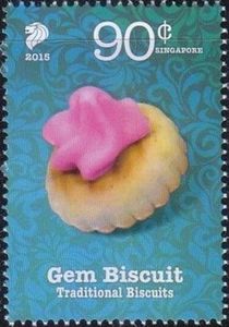 Stamp: Gem biscuit (Singapore(Traditional Biscuits) Mi:SG 2313,Sn:SG ...