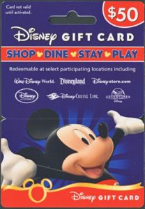 Gift Card: Mickey (Disneyland USA, United States of America(Mickey & Co ...