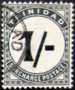 Stamp: Numeral in Circle Inscribed 'SURCHARGE POSTAGE' (Trinidad and ...