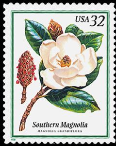 Stamp: Southern Magnolia (Magnolia grandiflora) (United States of ...