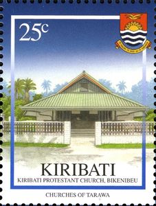 Stamp: Kiribati Protestant Church, Bikenibeu (Kiribati(Churches) Mi:KI ...