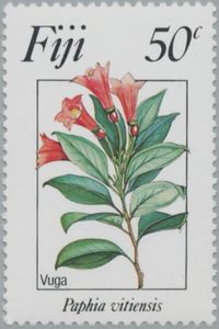 Stamp: Vuga (Paphia vitiensis) (Fiji(Flowers (2nd series)) Mi:FJ 506,Sn ...