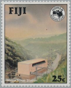 Stamp: Wailoa Power Station (Fiji("Ausipex" International Stamp ...