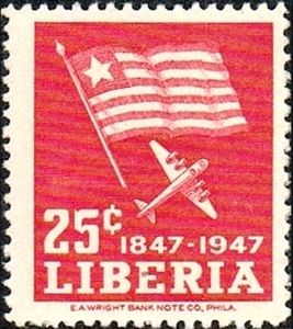 Timbre: Symbols of the Country - Air Mail (Liberia(100 Years ...