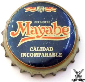 Bottle Cap: Mayabe (Cervecería Bucanero, CubaCol:BE-CU-00010