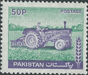 Stamp: Tractor (Pakistan(Pictorial Definitives of 1978-1981) Mi:PK 470 ...