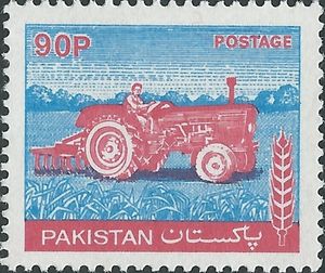 Stamp: Tractor (Pakistan(Pictorial Definitives of 1978-1981) Mi:PK 474 ...