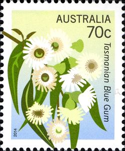 Stamp: Tasmanian Blue Gum (Eucaluptus globulus) (Australia(Floral ...