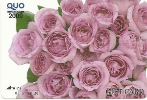Gift Card: Roses (QUO Cards, Japan(Flowers) Col:JP-QUO-Flow-029.02