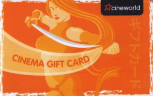 Gift Card: Girl with Sword (Cineworld, United Kingdom of Great Britain ...