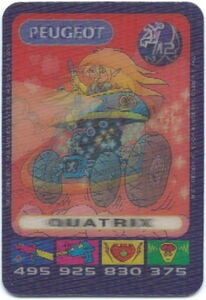 Game Card: Quatrix (3D cards - Spacix(Moovia - Peugeot) Col:Spacix3D-244