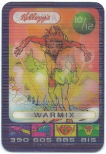 Game Card: Warmix (3D cards - Spacix(Superia - Kellogg's) Col:Spacix3D-334
