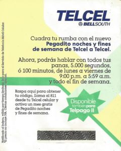 Phonecard: Rumbea Pegadito (Mobile Venezuela, Venezuela(Telcel - Mobile ...