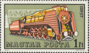 Stamp: Soviet locomotive (Hungary(Locomotives (1972)) Mi:HU 2733A,Sn:HU ...