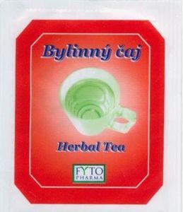 Sachet de thé: Bylinný čaj/Herbal Tea, red, bs rectangle in the middle (Fyto Pharma, Slovaquie ...