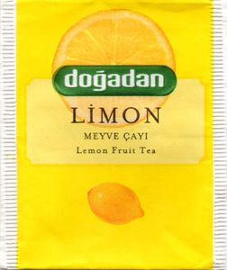 Bolsa de Té: Limon Meyve Çayi, flap, no ® in logo, bs ingredients ...