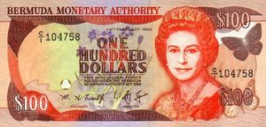Banknote: 100 Dollars (Bermuda(1992-1999 Issue; Act 1969;) Wor:P-45