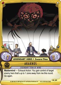 Game Card: Araknos - Legendary Titan of Mind (Huntik(Legendary Saga ...