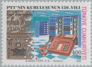 Stamp: Manual and Digital Telephone Exchanges (Türkiye (Turkey)(150th ...