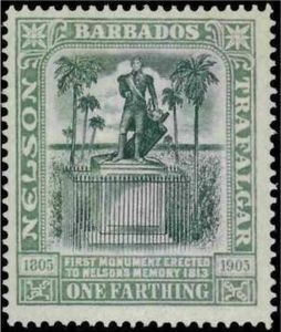 Stamp: Nelsons Monument (Barbados(Nelson Centenary) Mi:BB 69,Sn:BB 102 ...