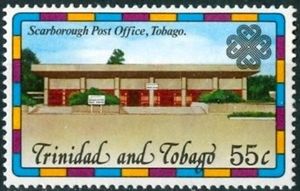 Stamp: Scarborough Post Office, Tobago (Trinidad and Tobago(World ...