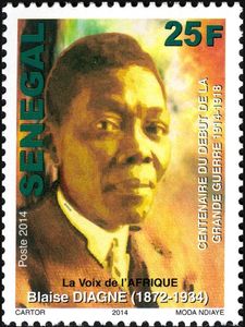 Stamp: Blaise Diagne (1872-1934) (Senegal) (Centenary of the Beginning ...