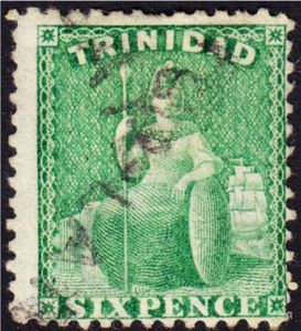 Stamp: Seated Britannia (Trinidad(Seated Britannia Definitives 1859 ...