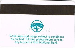 Bank Card: Star Card 1 (First National Bank, South Africa) Col:ZA-GM-0010