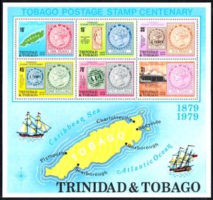 Stamp: Tobago Stamp Centenary Souvenir Sheet (Trinidad and Tobago ...