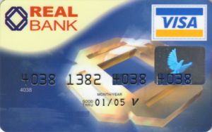 Bank Card: Real Bank Visa (Real Bank, UkraineCol:UA-VI-0507