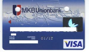 Bank Card: MKB Unionbank Visa Blue - 0608 (MKB Unionbank, BulgariaCol:BG-VI-0008.02