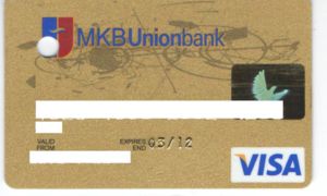 Bank Card: MKB Unionbank Visa Gold - 07950048 (MKB Unionbank, BulgariaCol:BG-VI-0047