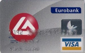 Bank Card: Eurobank VISA (02/03) (EFG Eurobank Ergasias S.A., GreeceCol ...