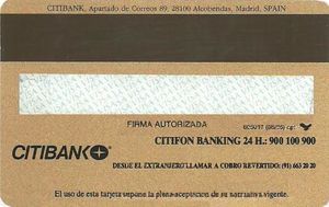 Bank Card: Citibank Preferred (Citibank, SpainCol:ES-VI-0474 💳