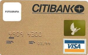 Tarjeta de Banco: Citibank personalizada (Citibank, EspañaCol:ES-VI-0475
